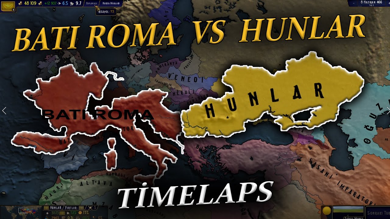 ''BATI ROMA VS HUNLAR!'' - Age of History 2 - YouTube