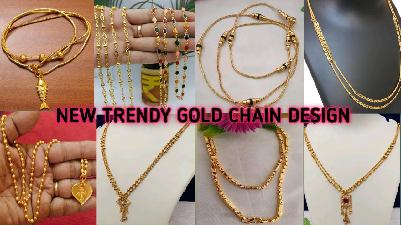 New Trendy Gold chain Design | Daily Wear Gold Chain Design For women ...