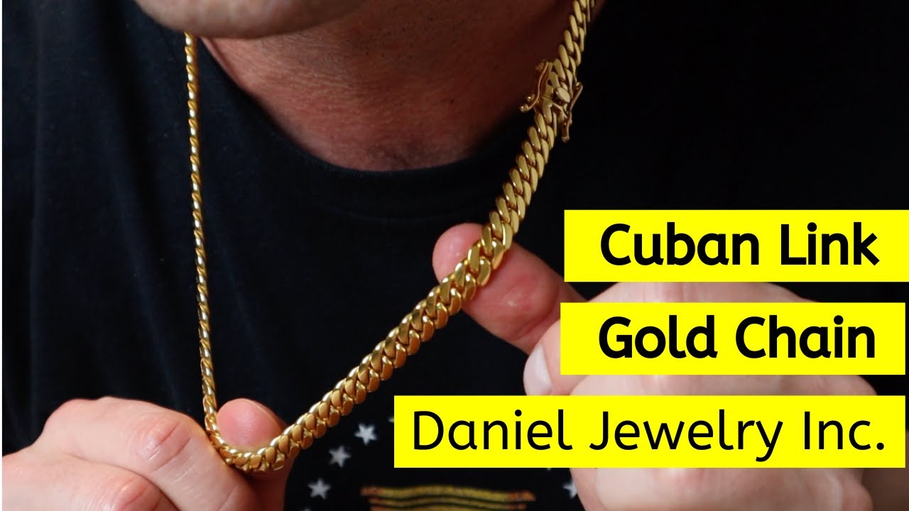 Solid 14K Yellow Gold Cuban Link Chain Review | Daniel Jewelry Inc ...