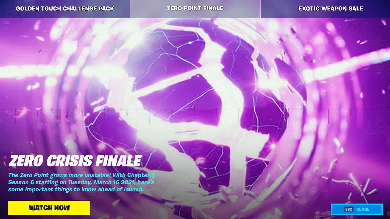 *ZERO CRISIS* LIVE EVENT in FORTNITE SEASON 6! - YouTube