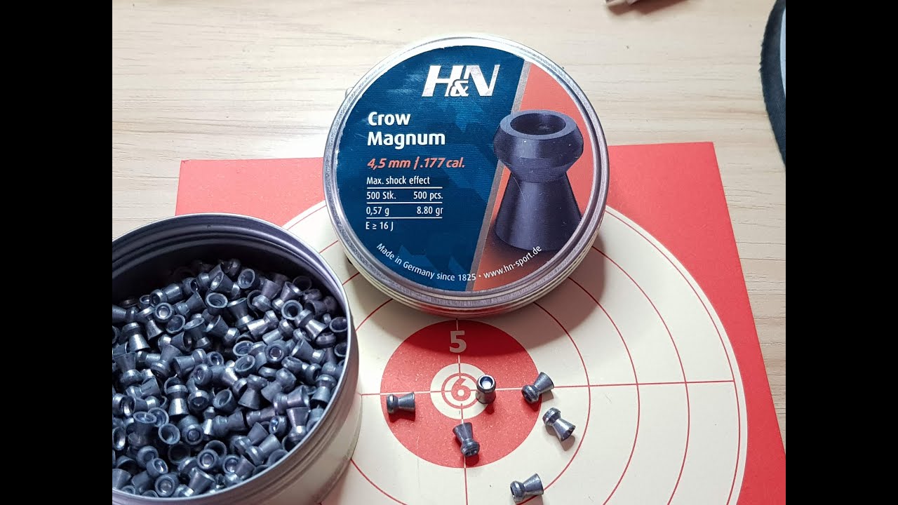 Test des plombs H&N Crow Magnum - Black OPS Sniper Tactical - YouTube