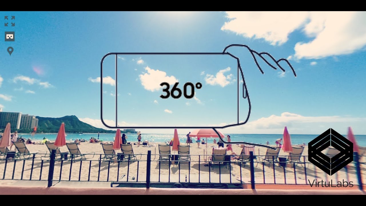 【360° Hawaii ｜360度のハワイ】Waikiki Beach from The Royal Hawaiian Hotel ロイヤル ...