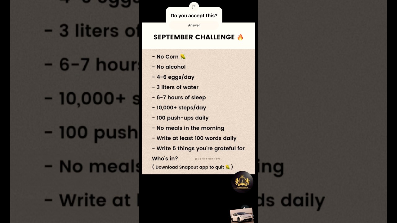 September Reset Challenge: 30 Days to a Better #motivation #successmind ...