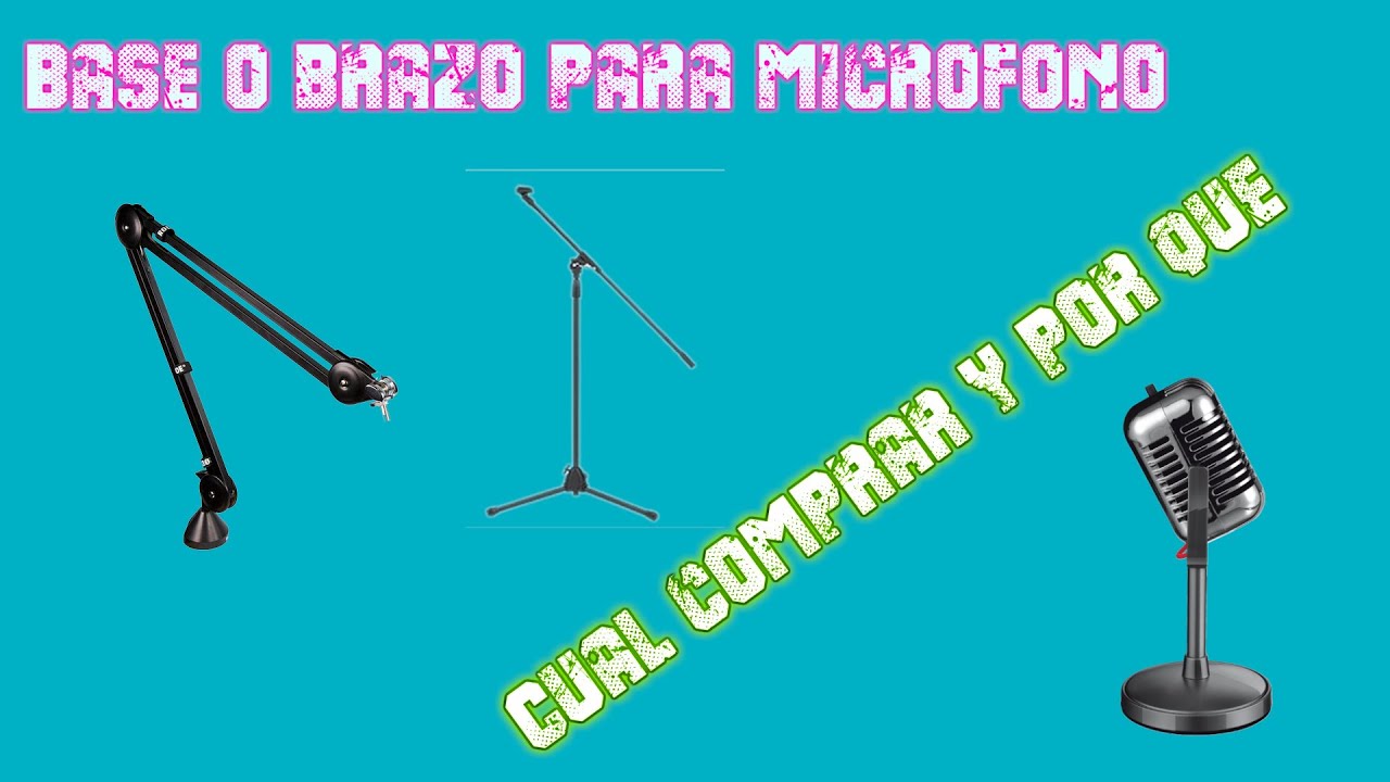 Probé bases para micrófono ¿Cual usar? - YouTube