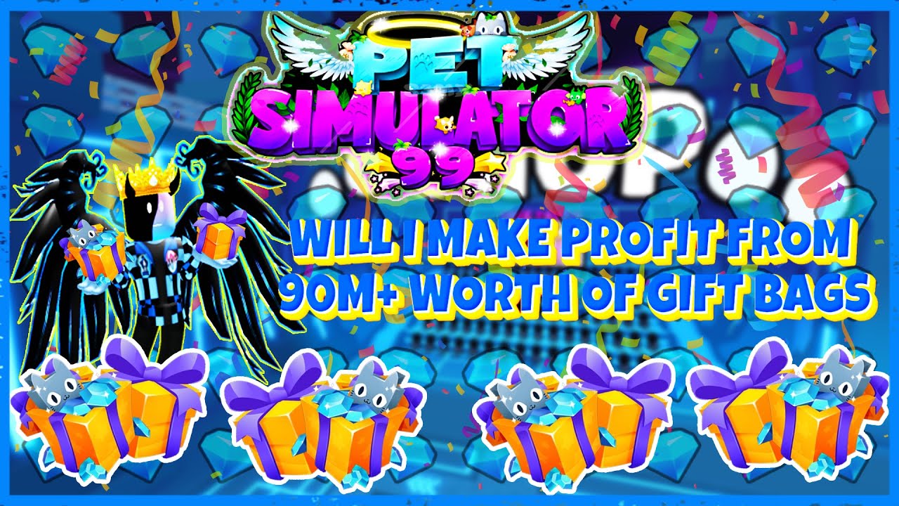 🎁OPENING 90+ MILLION WORTH OF GIFT BAGS IN PET SIMULATOR 99 - YouTube