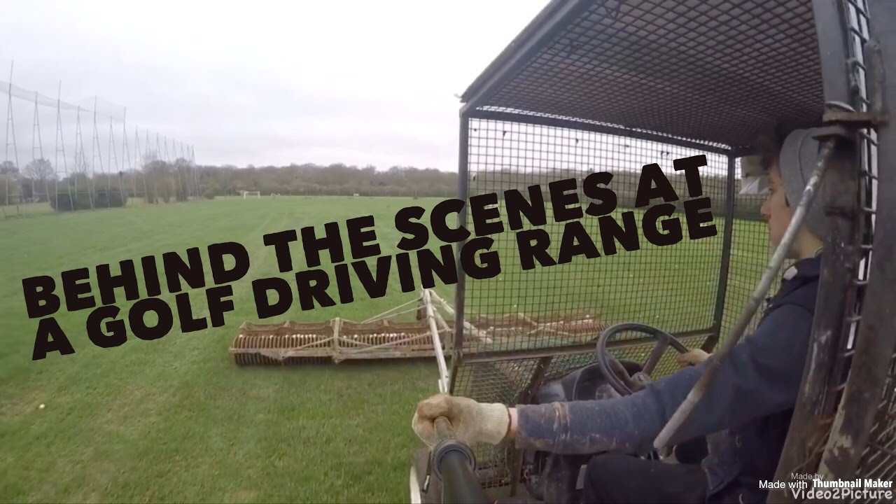 BEHIND THE SCENES AT AN AWESOME GOLF DRIVING RANGE - YouTube