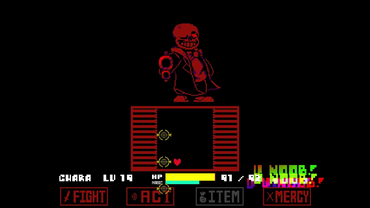 OverSave-Tale Sudden changes Sans Fight! オーバーセーブ テール 【UndertaleAU】noob ...