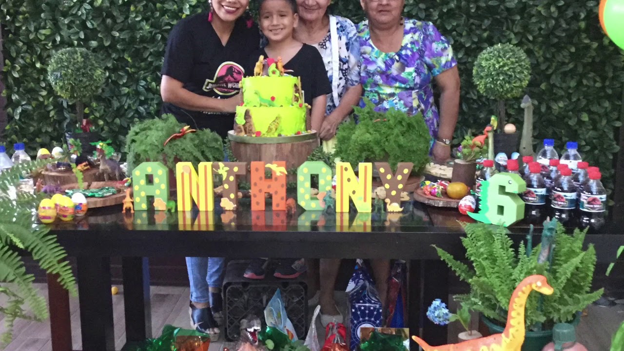 Fiesta de Anthony Abarca “6” #Jurassicworld🦕🦖 - YouTube
