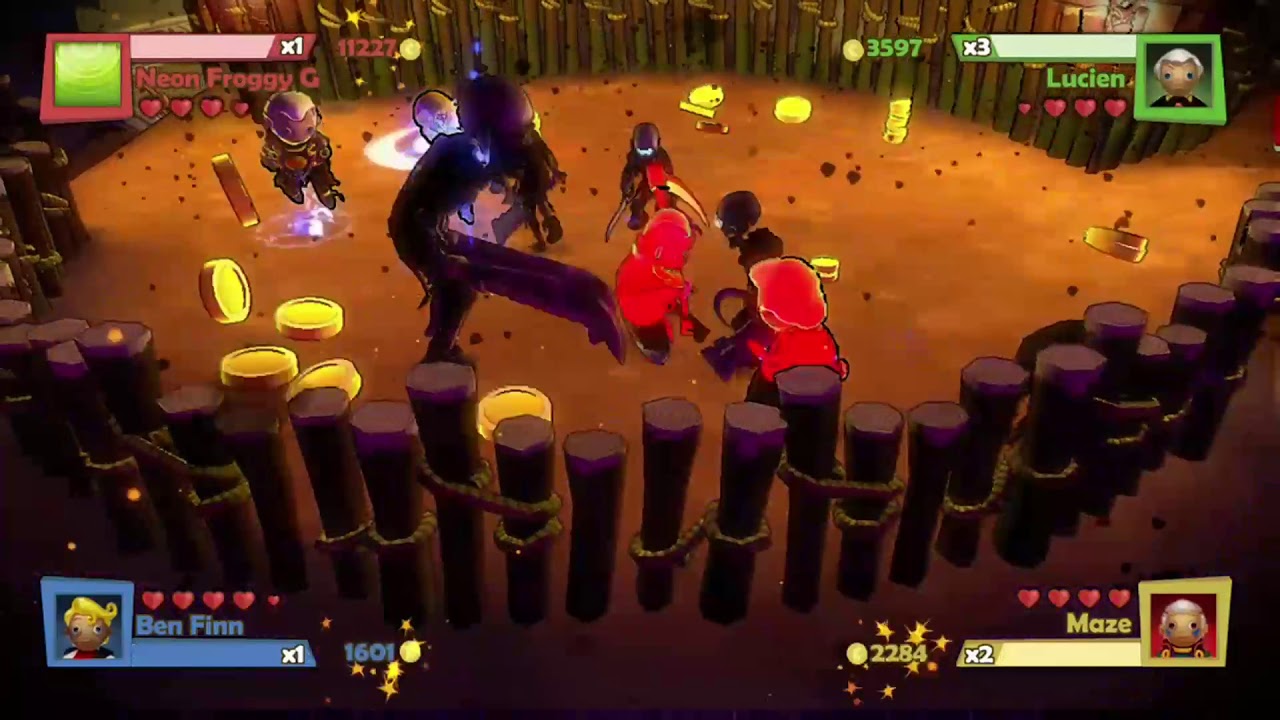 Fable Heroes Walkthrough level 8 Dark Millfields 1080p 45 FPS (Retro ...