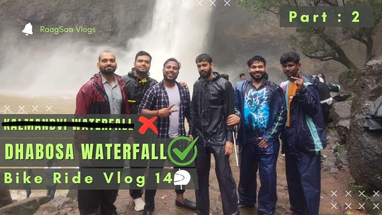 Vlog - 14 | Dhabosa Waterfall Bike Ride | Silvassa to Maharashtra ...