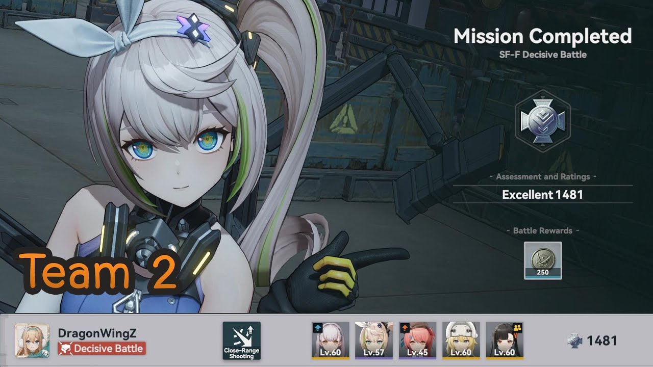 GFL2 | Gunsmoke Frontline: Decisive Battle - Team 2 - Score 1480 - YouTube