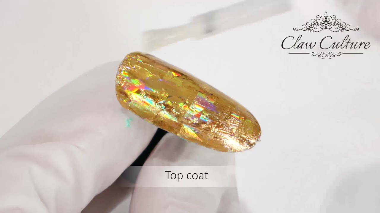 Foil Application for nail art - YouTube