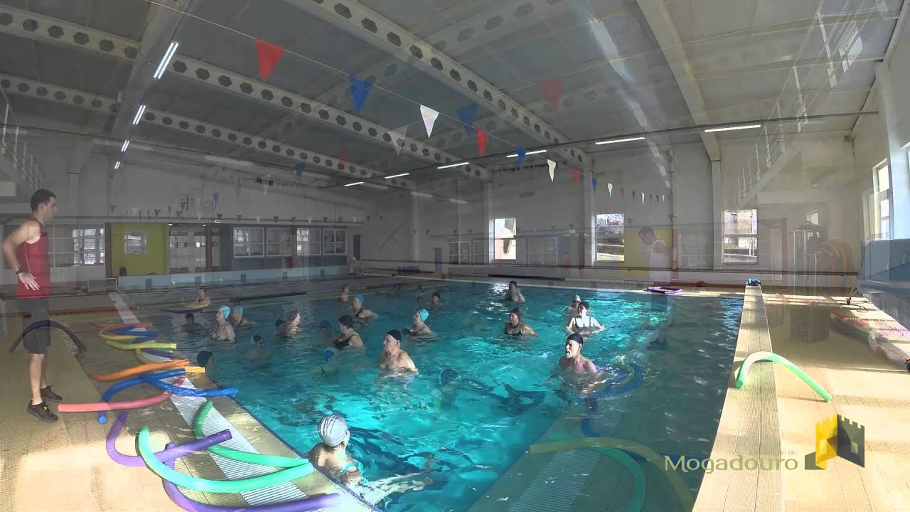 Hidroginástica Promocional Mogadouro 2016 - YouTube