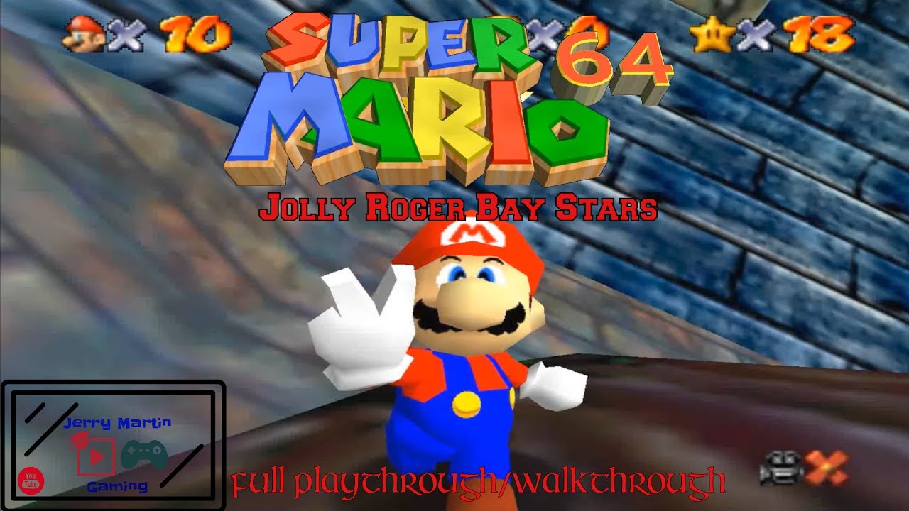 Super Mario 64 (N64) Full Playthrough/Walkthrough Part 3: Jolly Roger ...