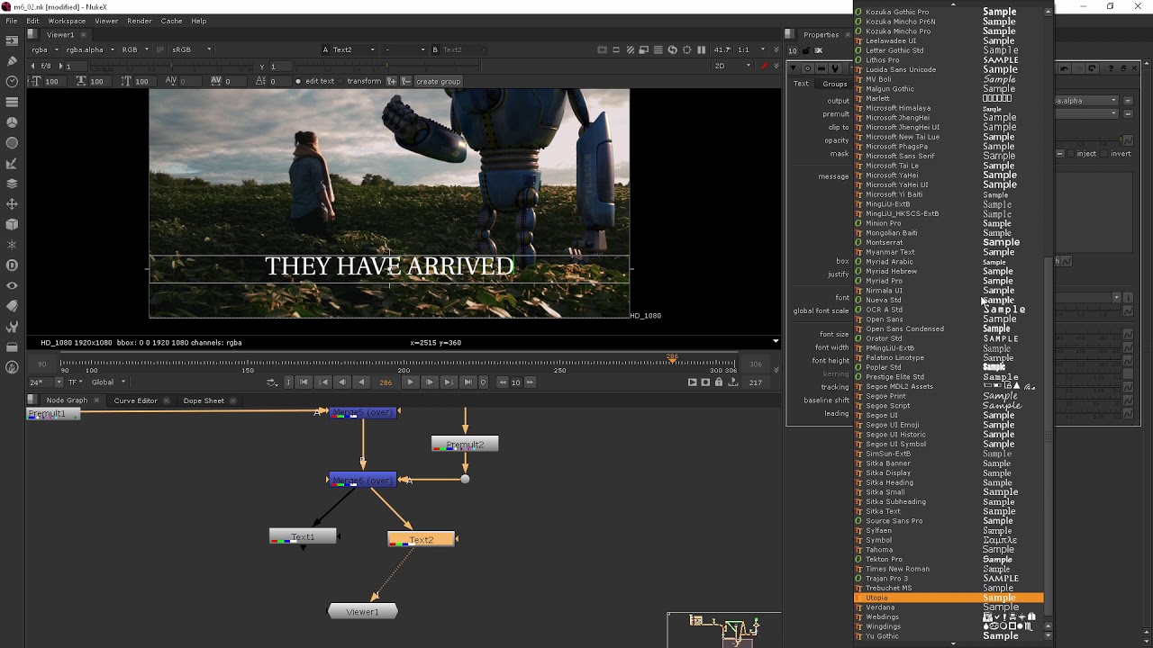 【NUKE 教學】Adobe AE無痛轉換NUKE-單元6-2：在Nuke當中使用文字 - YouTube