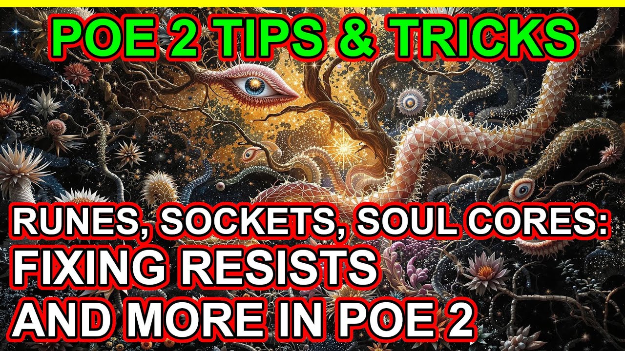 POE 2 Runes, Sockets And Soul Cores - Fixing Resists. Explanation & New Player Tip. Path of ...