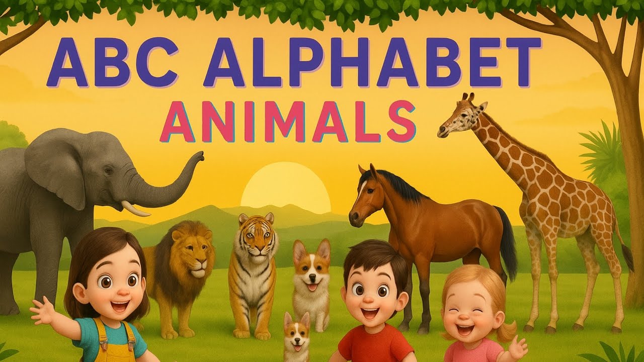 ABC ALPHABET ANIMAILS; ABC Animals Song for Kids; Learn ABC with ...