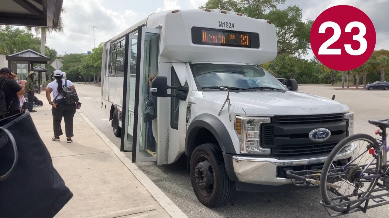 Riding Broward County Transit Bus 23, Pembroke Lakes Mall to Sheridan ...