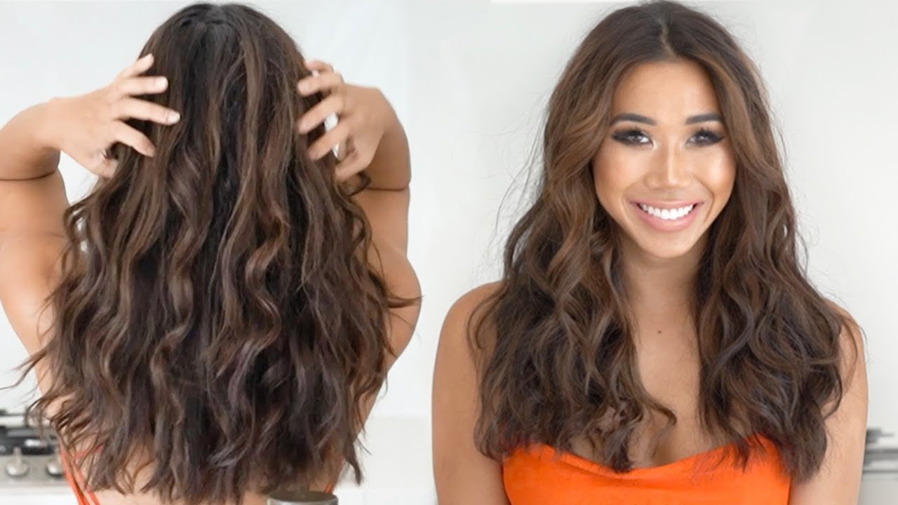 Easy Beach Waves | Heatless Hair Tutorial | PERFECT for Valentine's Day ...