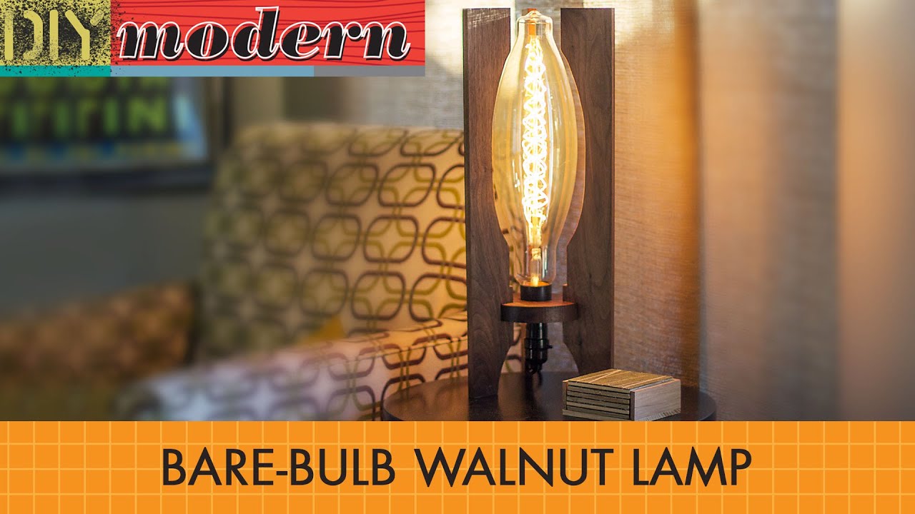 How to make a modern "Edison" lamp - YouTube