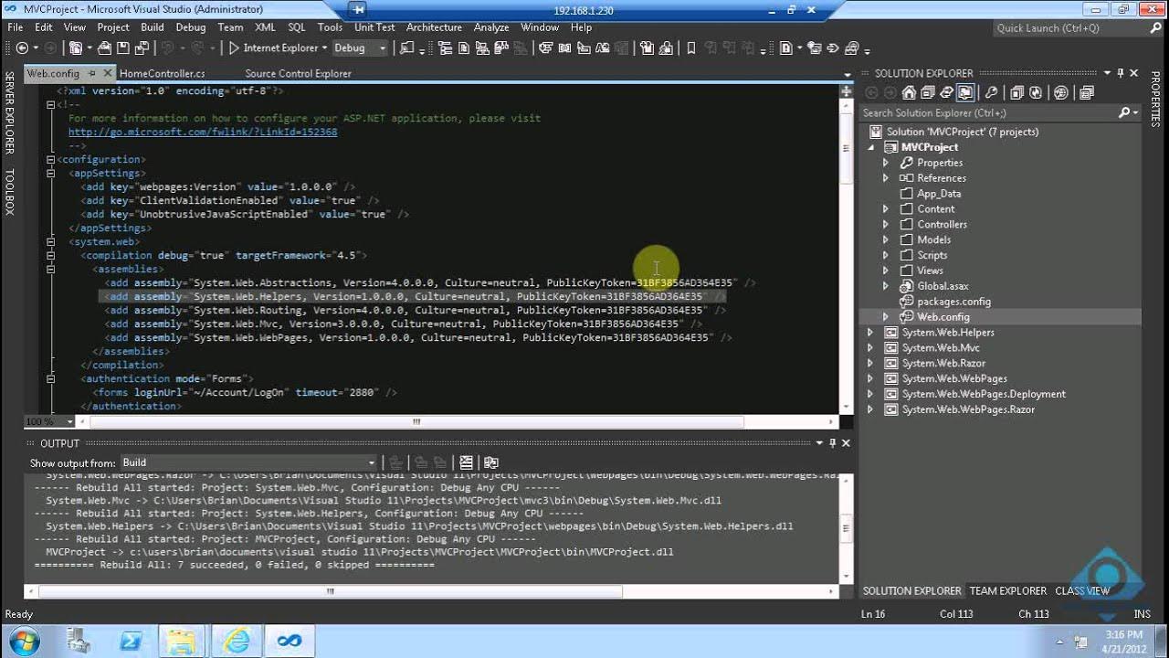 MVC Source Code to debug MVC Projects.wmv - YouTube