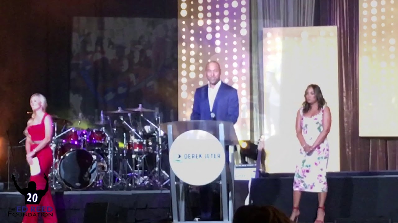 Ed Reed at Derek Jeter Turn 2 Foundation Vegas - YouTube