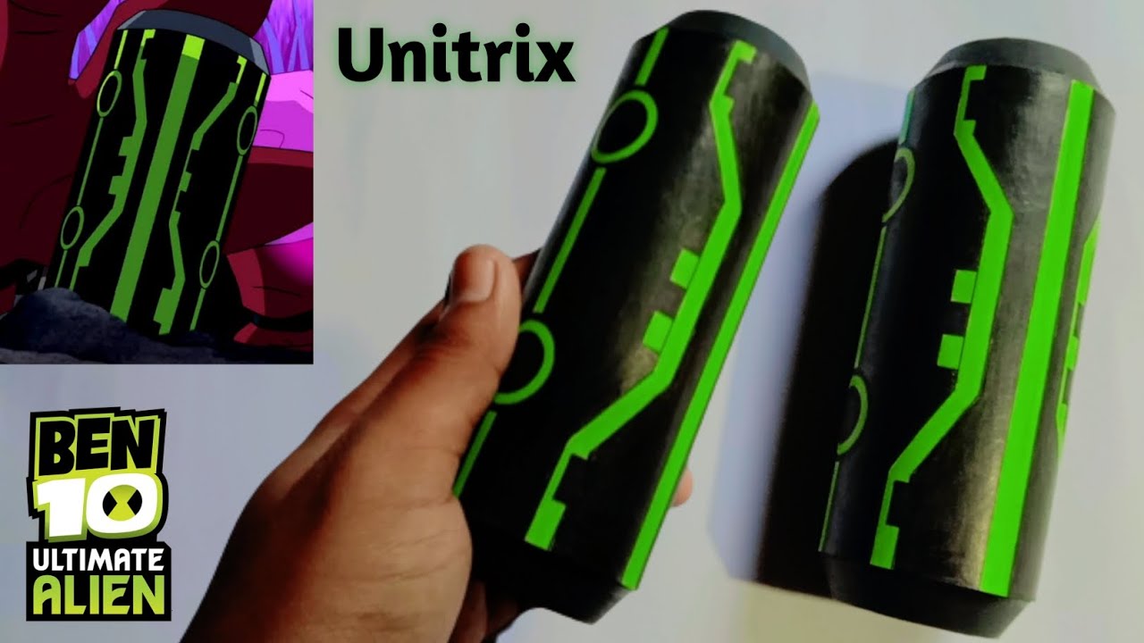 How to make ben 10 unitrix with paper/ben 10 ultimate alien - YouTube