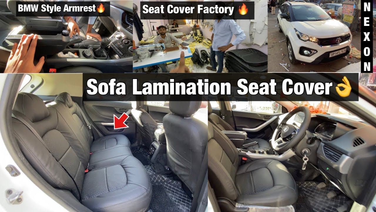 Tata nexon Sofa lamination seat cover,Fog lamp,Armrest,Side-Bidding ...