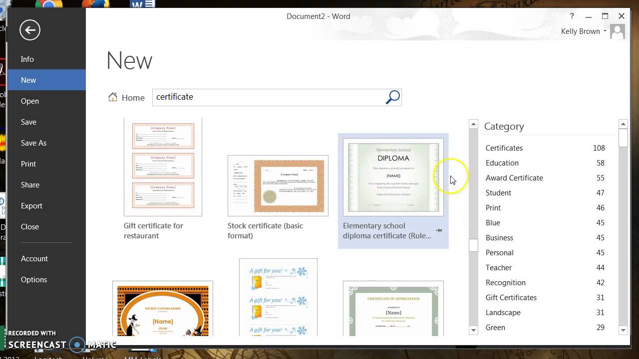 Mail Merging Certificates - YouTube