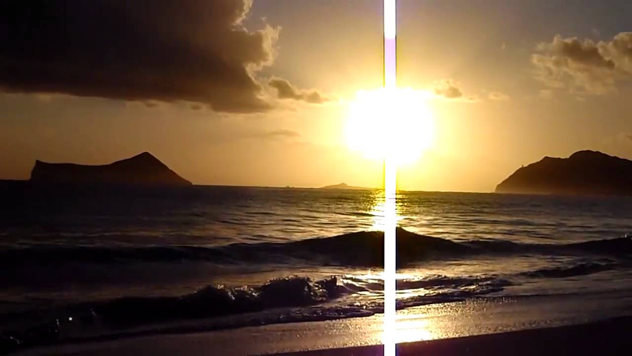 Hawaiian Morning Sunrise on Waimanalo Beach - YouTube