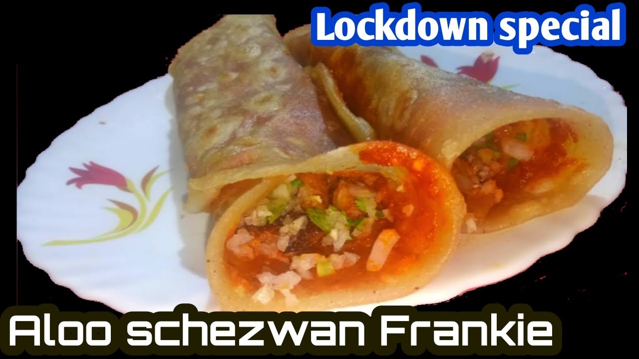 Aloo Schezwan Frankie | Street Style Frankie | Wrap Recipe | Aloo Patty ...