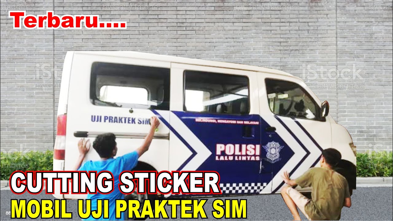 Cutting sticker Mobil Uji Praktek Sim Jepara - YouTube
