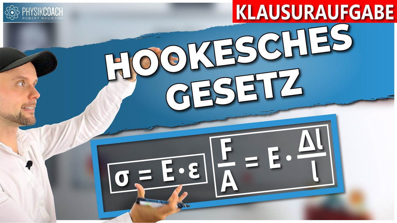 Hookesches Gesetz - Elastizitätsmodul (Übungsaufgabe) - YouTube