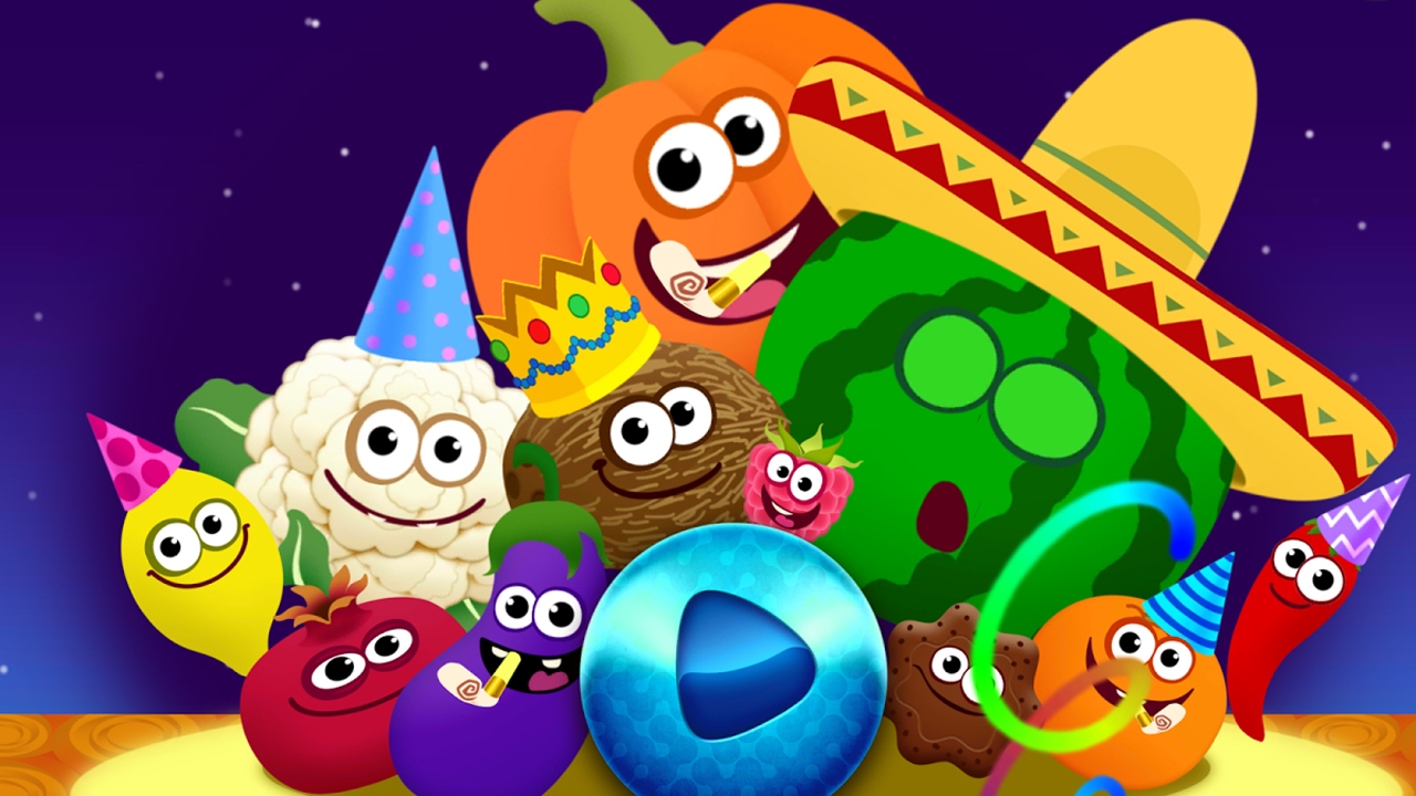 FUNNY FOOD 2! Game for Kids | Learn Color and Shapes with Funny Game ...