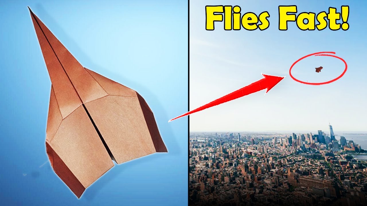 Best Paper Airplane Jet That Flies Far - How to Make Origami Paper ...