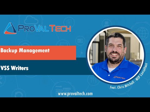 Backup Management: VSS Writers - YouTube