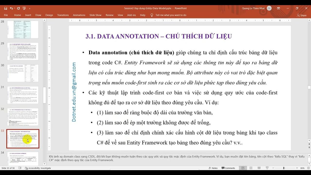 EF - Session 3 - Tìm hiểu Convention: Data Annotation và Fluent API ...