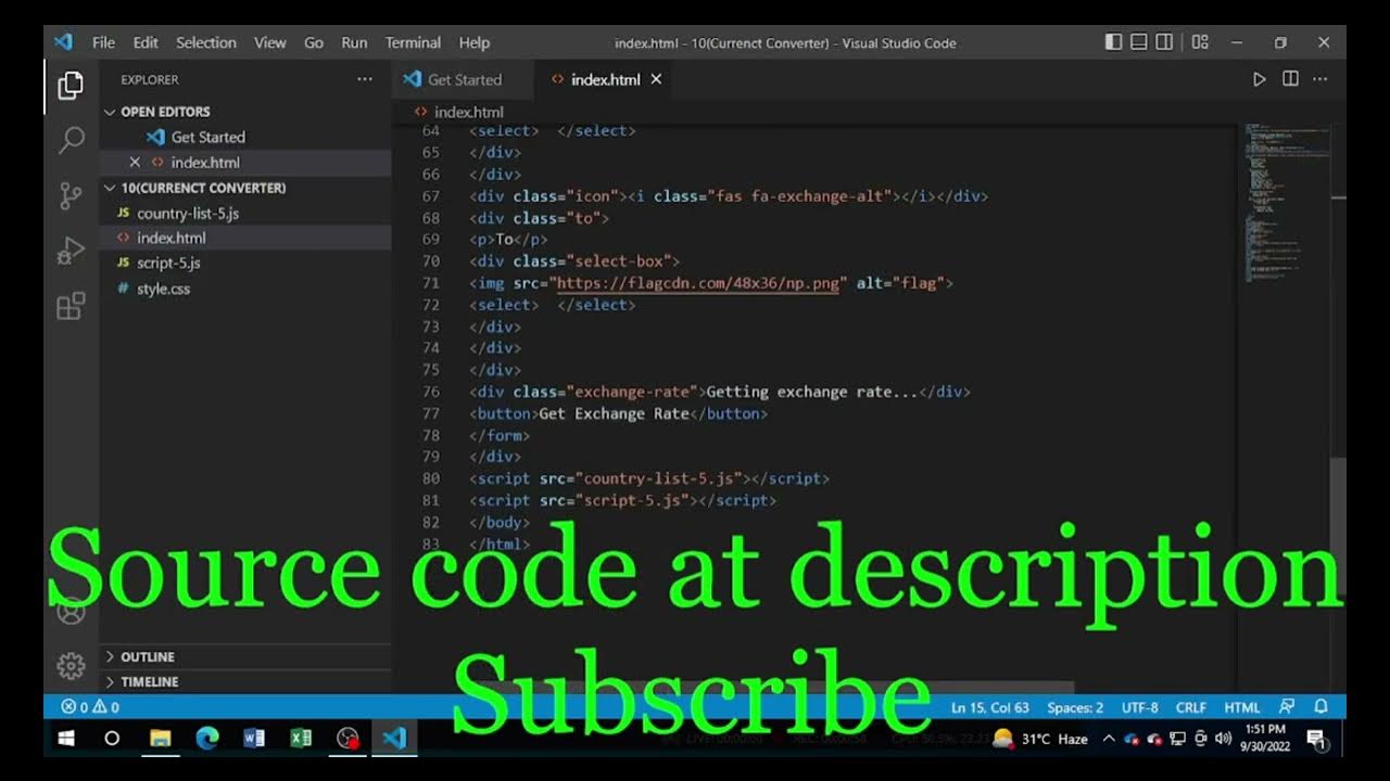 Currency Converter HTML CSS AND JS | Free Source Code | Power Edge ...