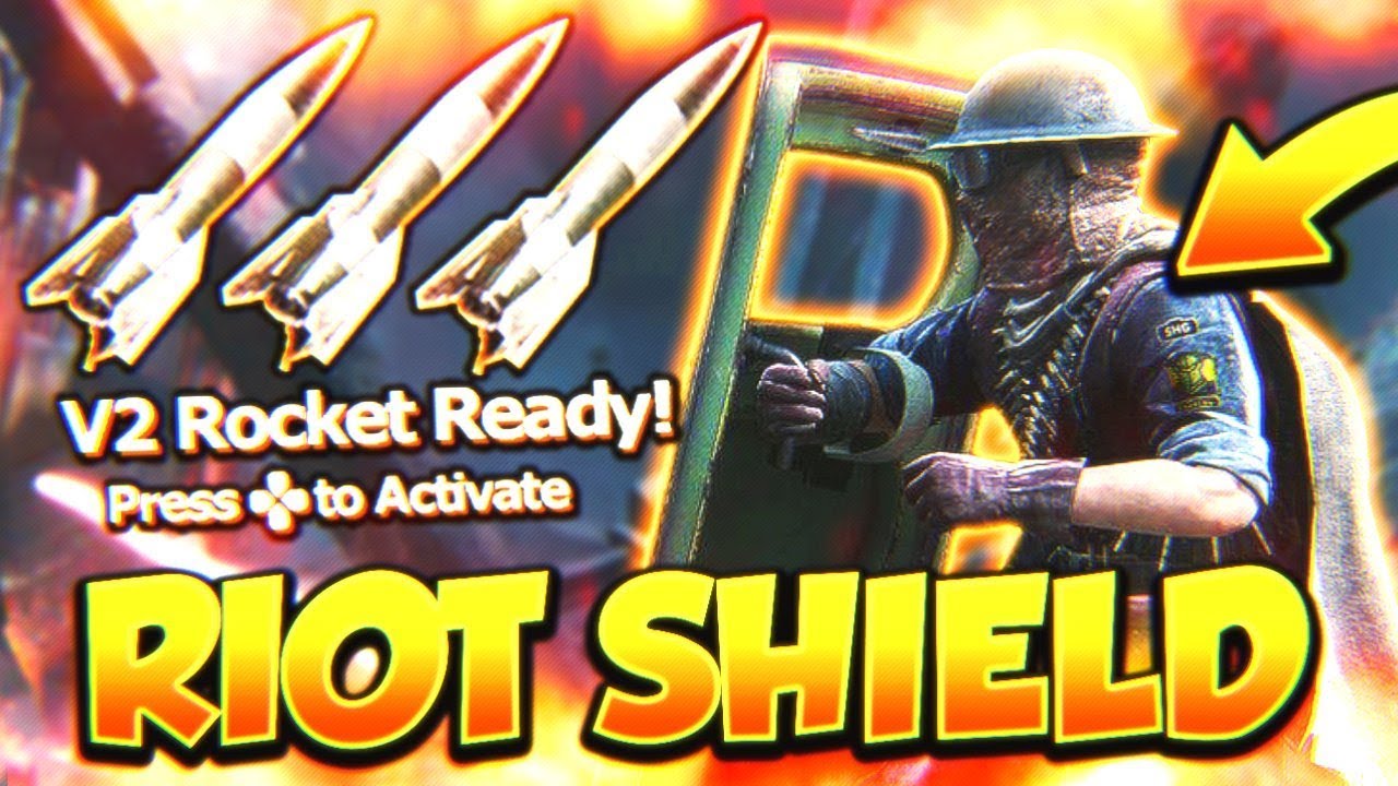 WORLD'S FIRST "RIOT SHIELD V2 ROCKET" - COD WW2 - YouTube