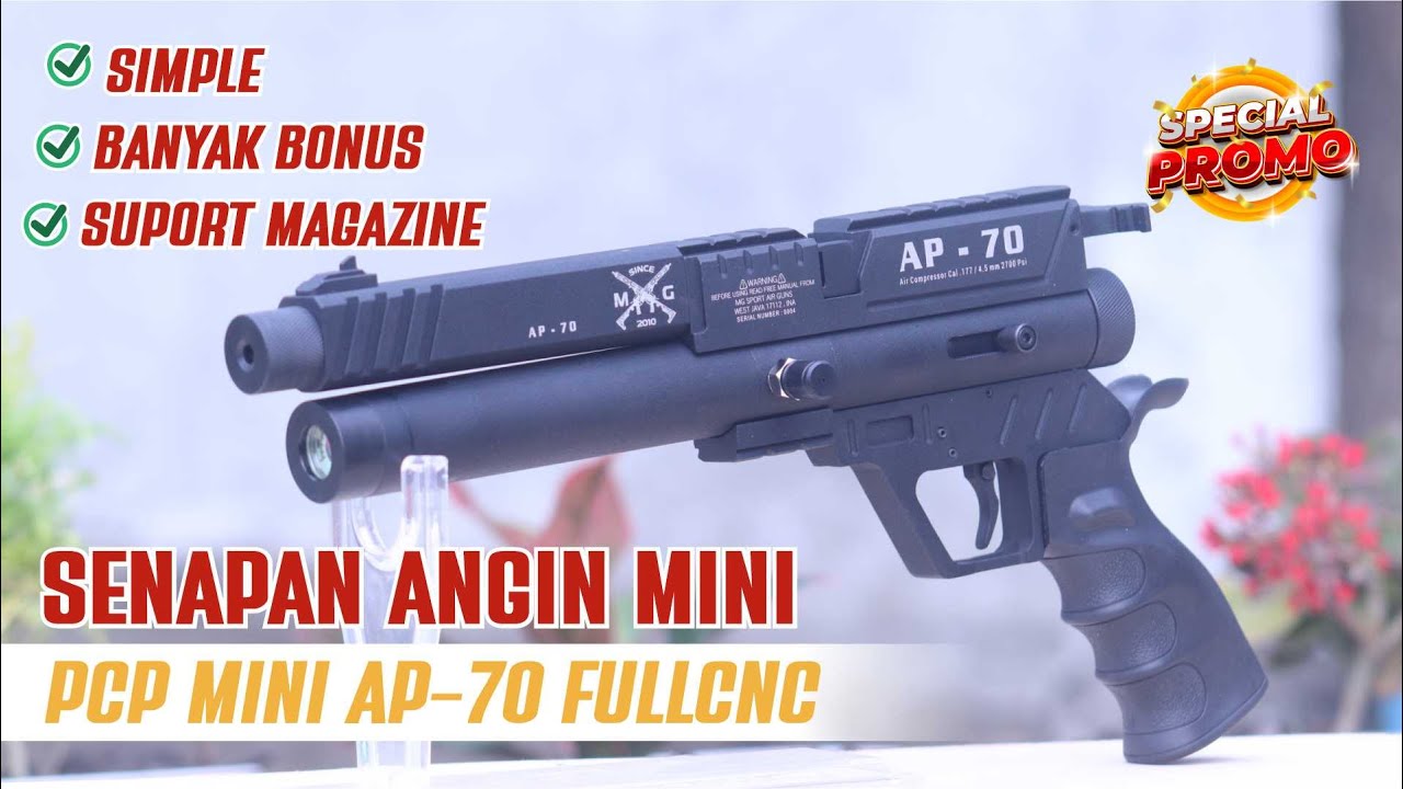 PCP MINI TERBARU!!! SENAPAN PCP MINI BIGGAME AP-70 MAGAZINE PCP MINI ...