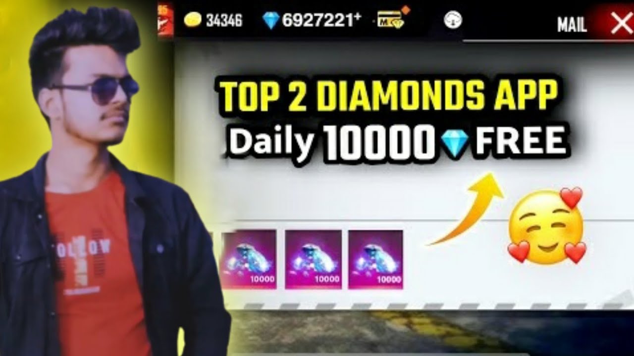 FREE FIRE TOP 2 FREE DIAMOND APP | FREE REDEEM CODE TODAY | FF REDEEM ...