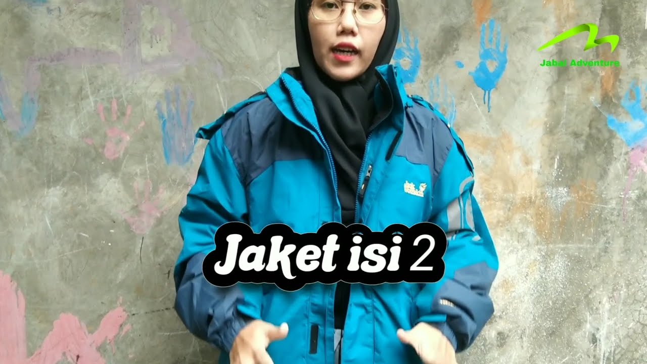 ANEH Ko jaket isi nya 2 ? JAKET GUNUNG DOUBEL LAYER WATERPROOF ...