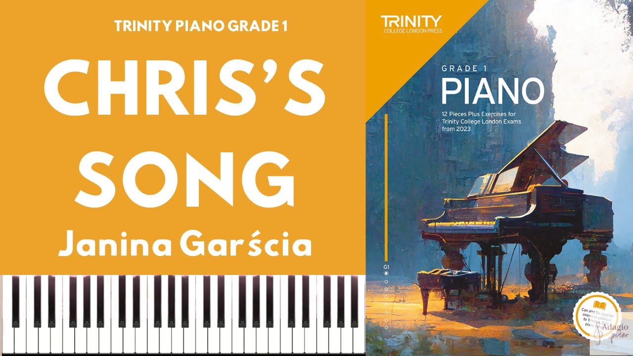 TRINITY GRADE 1 PIANO 2023 - CHRIS'S SONG (GARSCIA) - YouTube