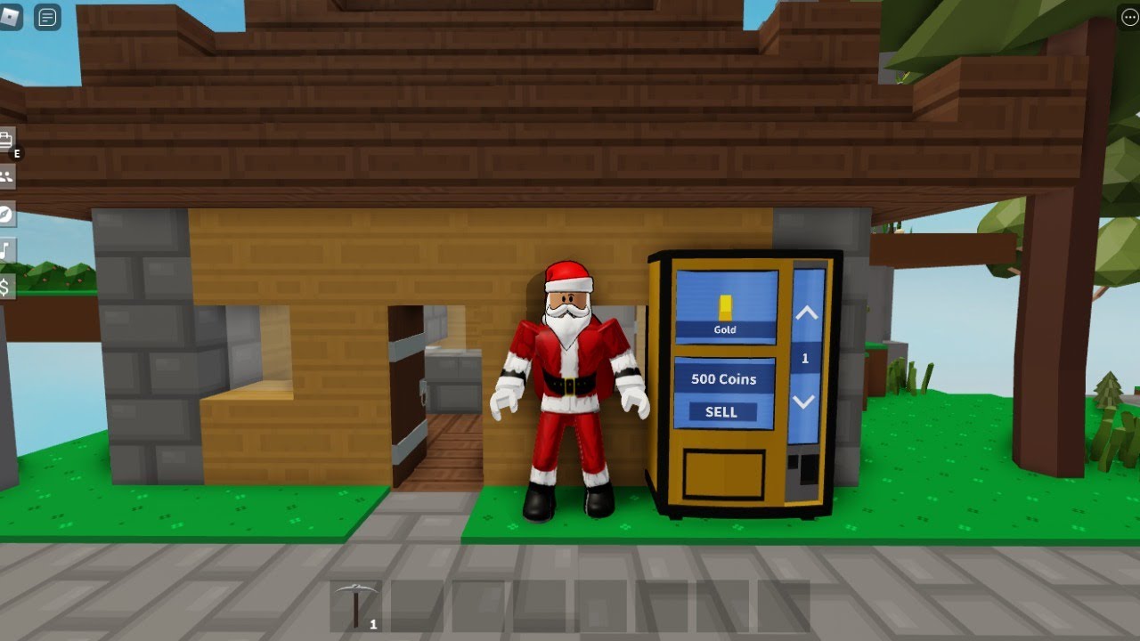 Roblox skyblock (trying to make vending machine) - YouTube