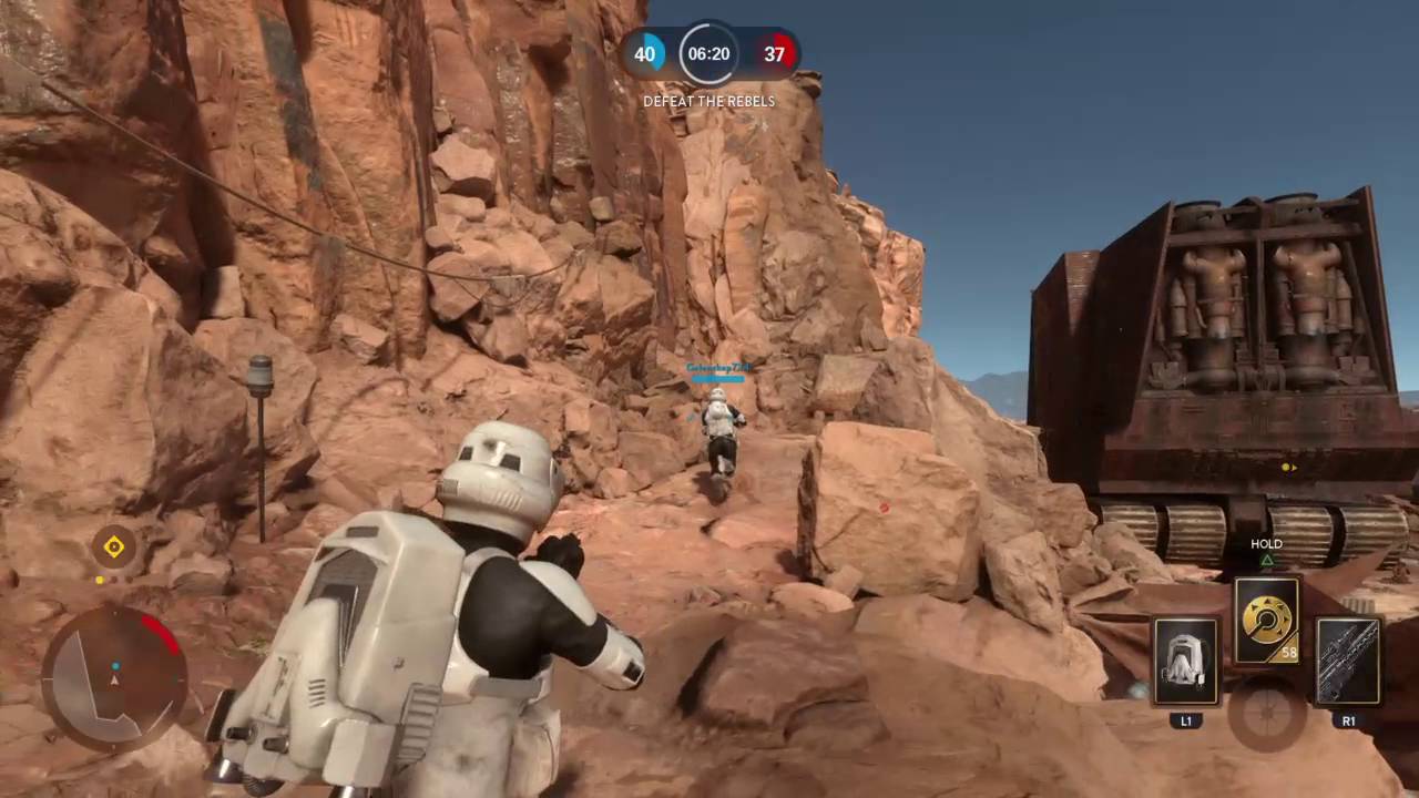 STAR WARS™ Battlefront™ - blast at jawa refuge: sniper - YouTube