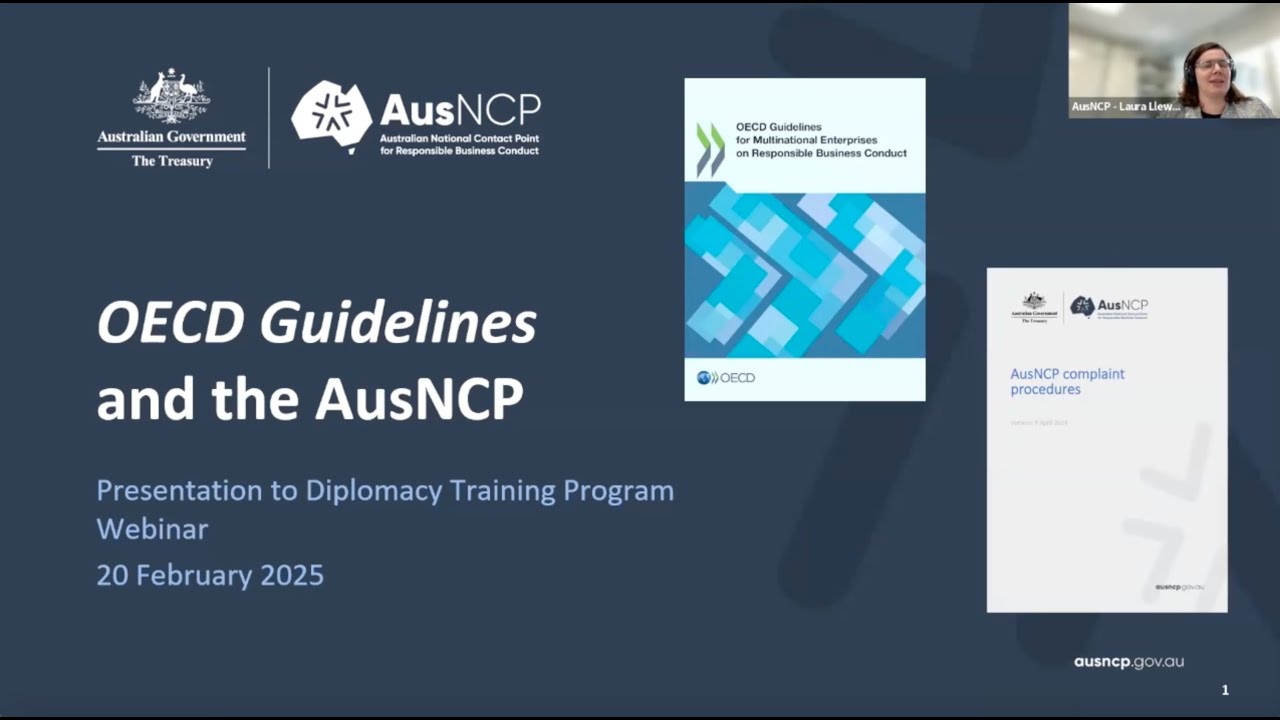 The OECD Guidelines and the National Contact Points (NCP): An ...