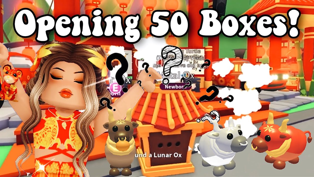 OPENING 50 LUNAR BOXES in ADOPT ME! - YouTube