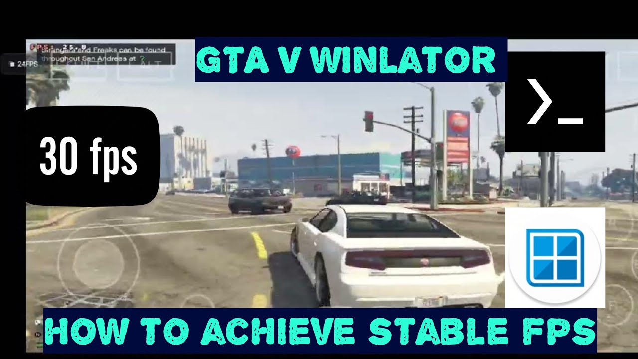 GTA V| Winlator latest settings at stable 30+ FPS - YouTube