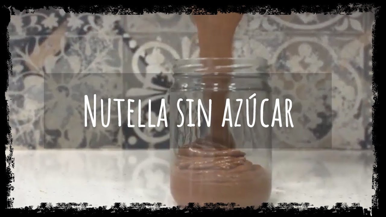 Nutella casera sin azúcar. Crema de avellanas y cacao sin gluten y sin ...