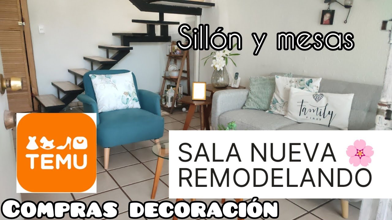 SALA NUEVA ESTILO NÓRDICO/COMPRAS DE TEMU DECORACIÓN/ NUEVO SOFA,MESAS ...